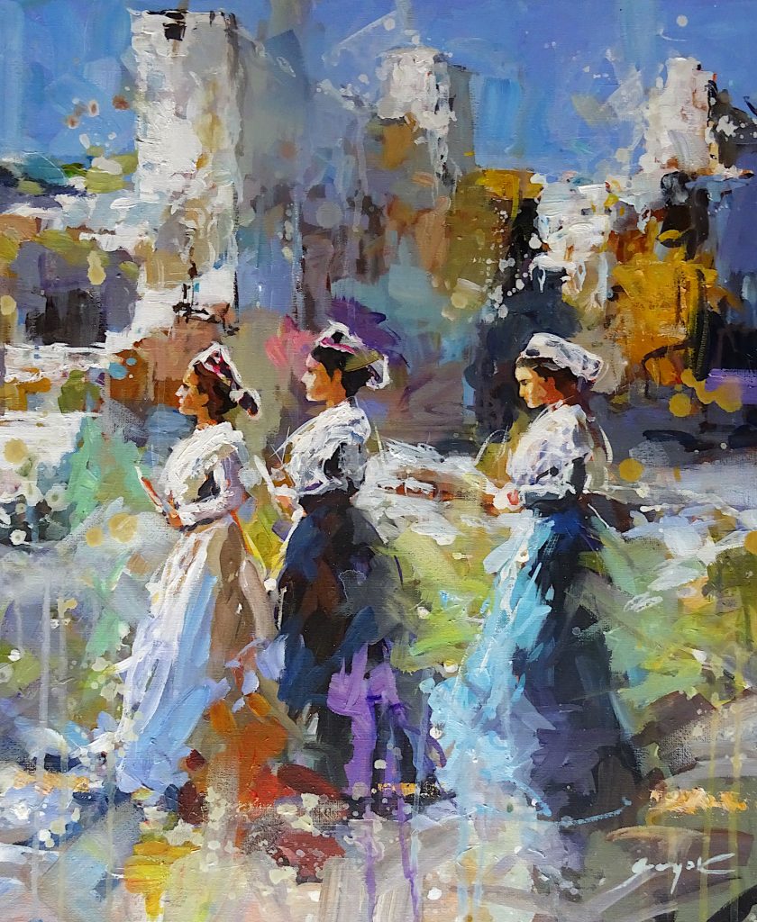 Arlesiennes aux Baux de Provence - 2025 - Marc Guyot peintre